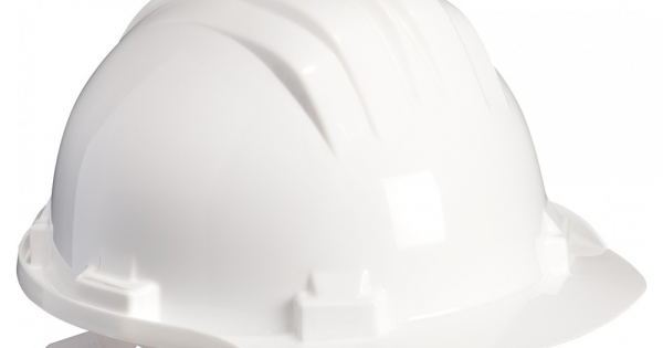Standard safety helmet with 6 Point PE internal harness
